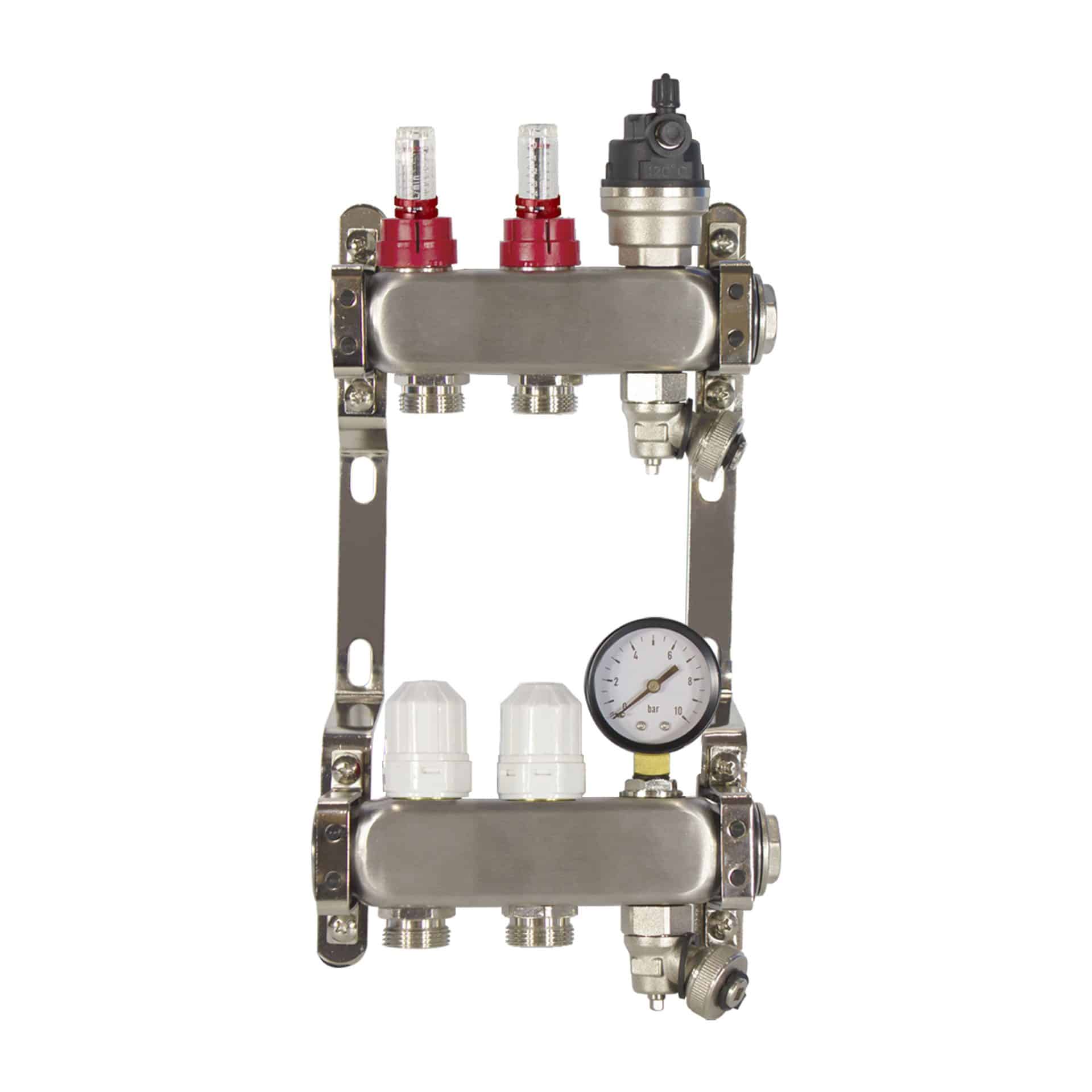 Theoheat Manifold with 1" Isolation Valves | UK Plumbing