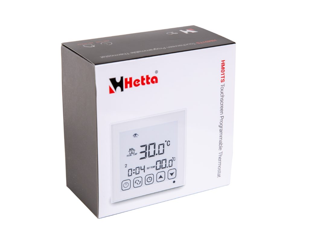 Hetta Hard Wired Programmable Touchscreen Thermostat | UK Plumbing