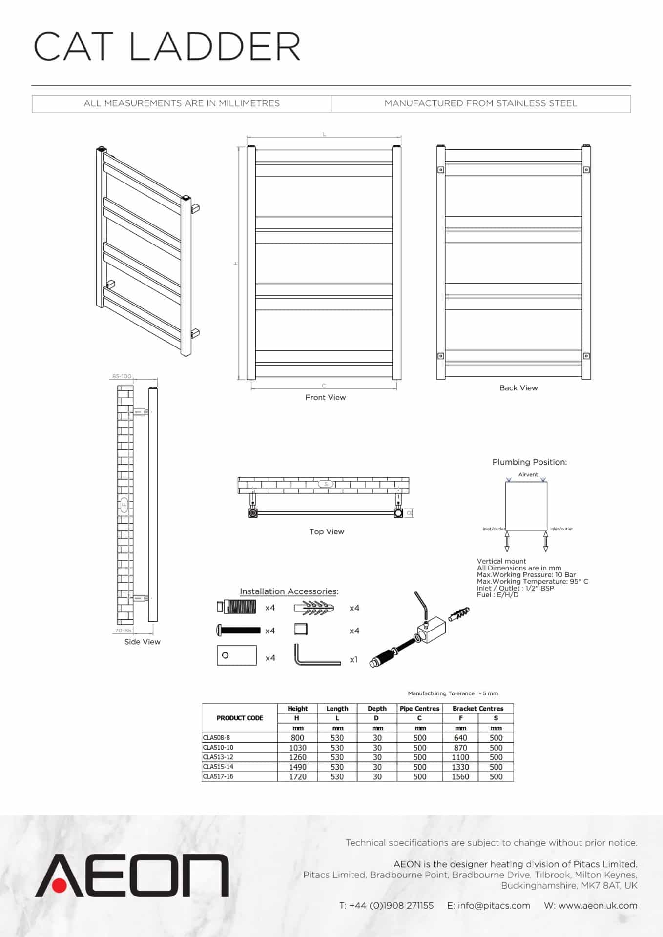 CAT LADDER | UK Plumbing