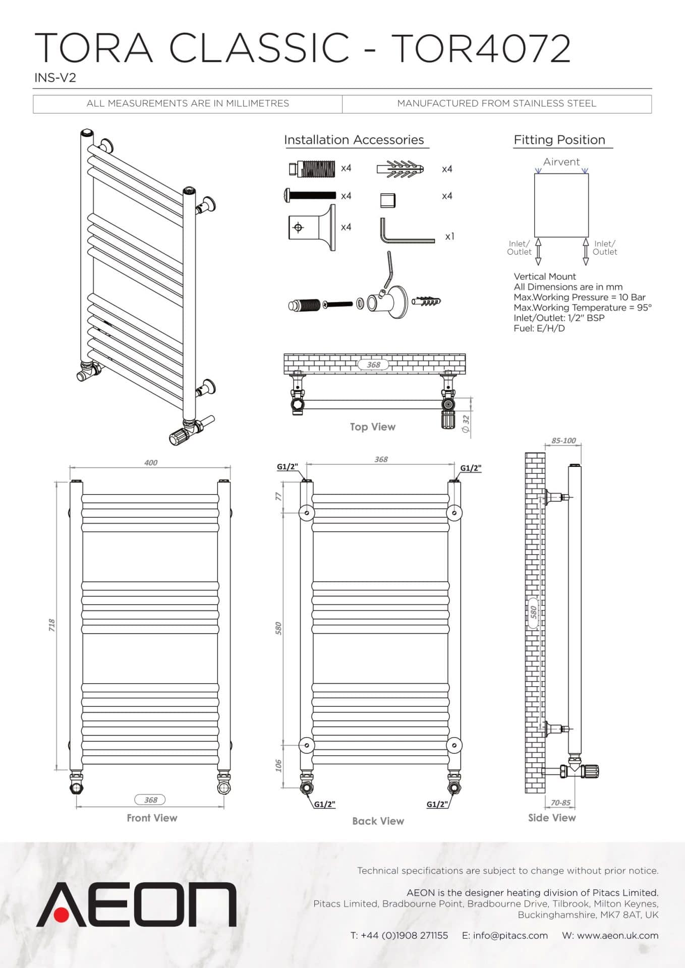 TORA CLASSIC | UK Plumbing